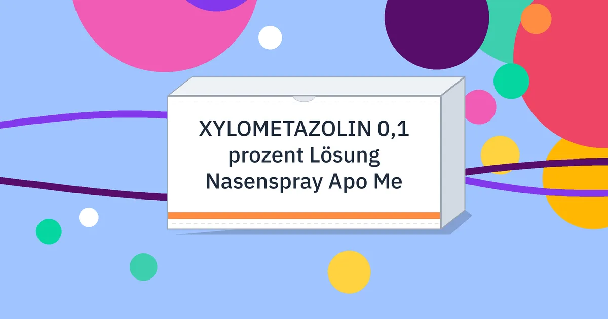 Symbolbild: Packung mit der Aufschrift XYLOMETAZOLIN 0,1 prozent Lösung Nasenspray Apo Me (PZN 16364313) – Verfügbarkeit und Bezug in Apotheken in Frankfurt am Main