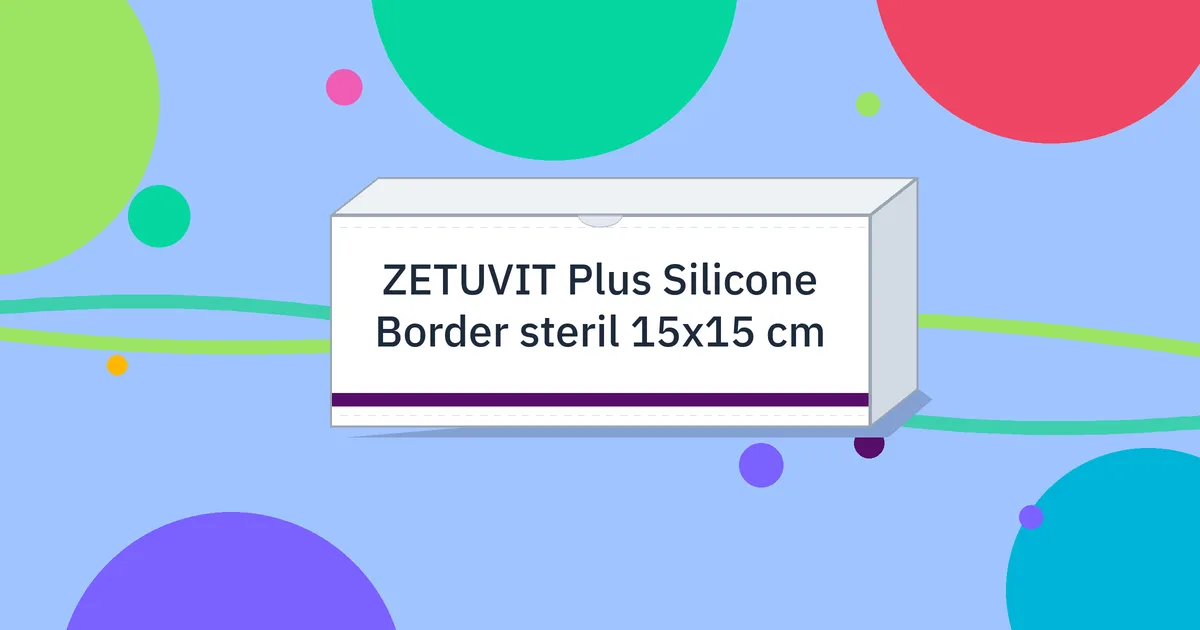 Symbolbild: Packung mit der Aufschrift ZETUVIT Plus Silicone Border steril 15x15 cm (PZN 20123897) – Verfügbarkeit und Bezug in Apotheken in Frankfurt am Main