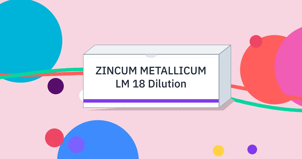 Symbolbild: Packung mit der Aufschrift ZINCUM METALLICUM LM 18 Dilution (PZN 02604305) – Verfügbarkeit und Bezug in Apotheken in Frankfurt am Main