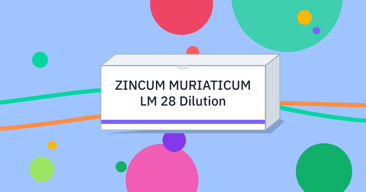 Symbolbild: Packung mit der Aufschrift ZINCUM MURIATICUM LM 28 Dilution (PZN 13295994) – Verfügbarkeit und Bezug in Apotheken in Frankfurt am Main