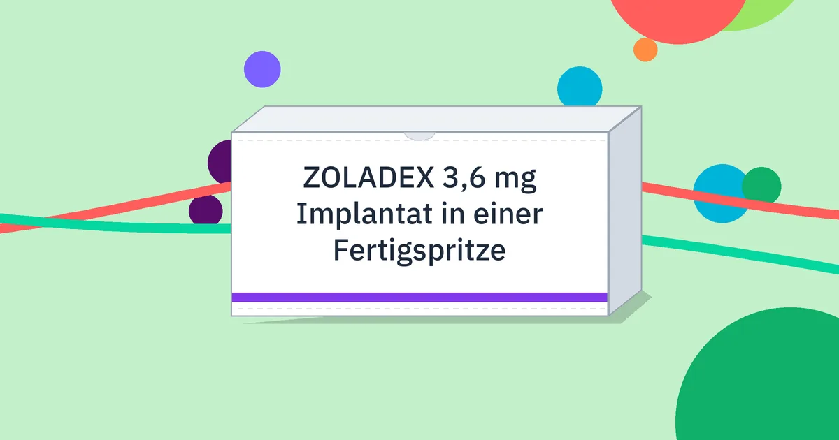 Symbolbild: Packung mit der Aufschrift ZOLADEX 3,6 mg Implantat in einer Fertigspritze (PZN 06627935) – Verfügbarkeit und Bezug in Apotheken in Frankfurt am Main