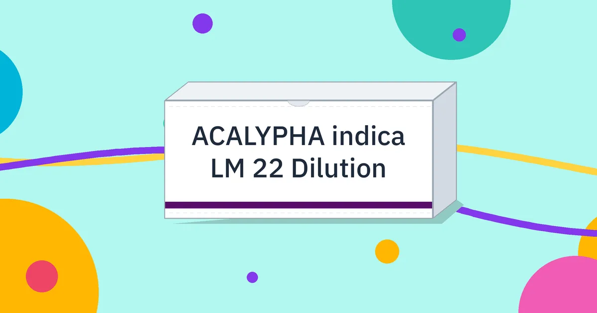 Symbolbild: Packung mit der Aufschrift ACALYPHA indica LM 22 Dilution (PZN 13262598) – Verfügbarkeit und Bezug in Apotheken in Frankfurt am Main