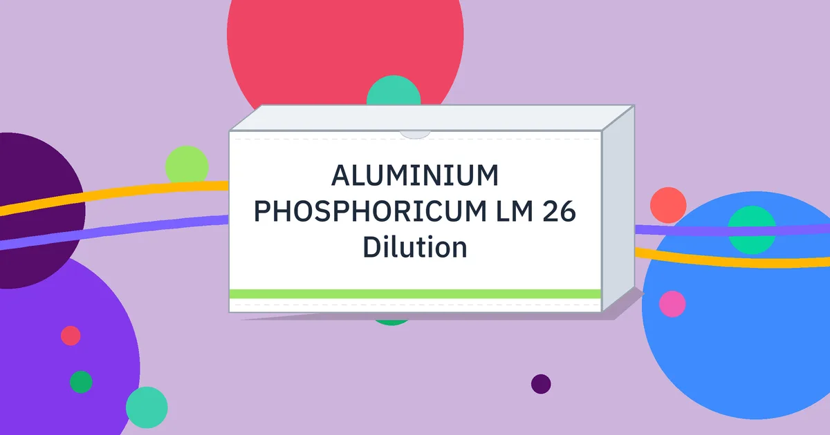 Symbolbild: Packung mit der Aufschrift ALUMINIUM PHOSPHORICUM LM 26 Dilution (PZN 13317336) – Verfügbarkeit und Bezug in Apotheken in Frankfurt am Main