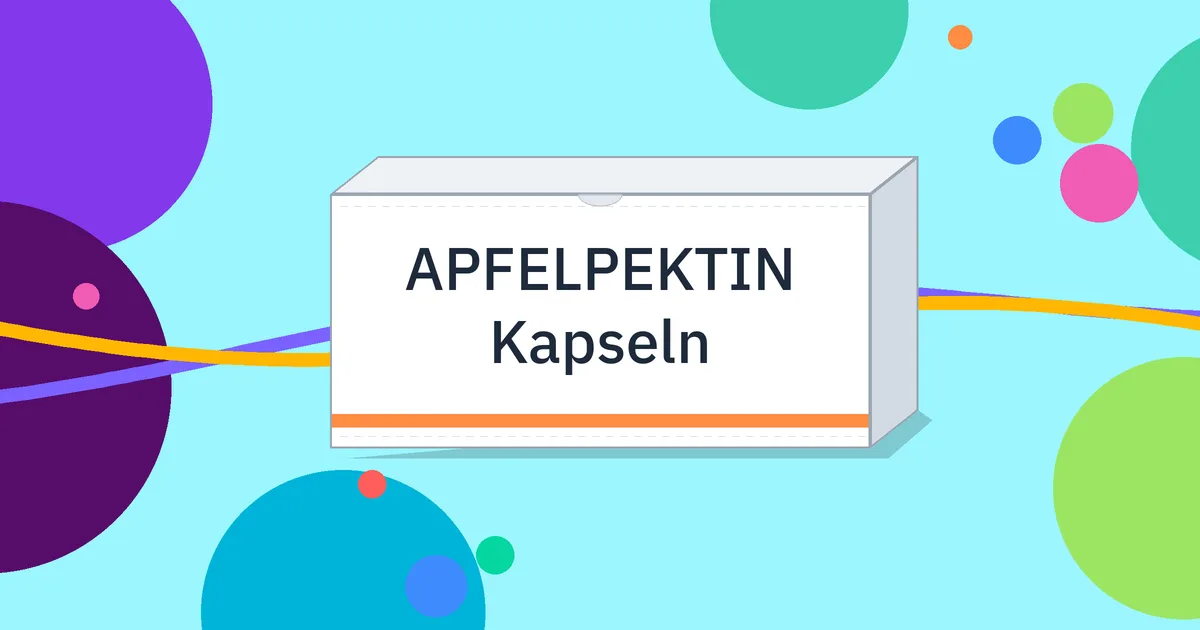Symbolbild: Packung mit der Aufschrift APFELPEKTIN Kapseln (PZN 04436214) – Verfügbarkeit und Bezug in Apotheken in Frankfurt am Main