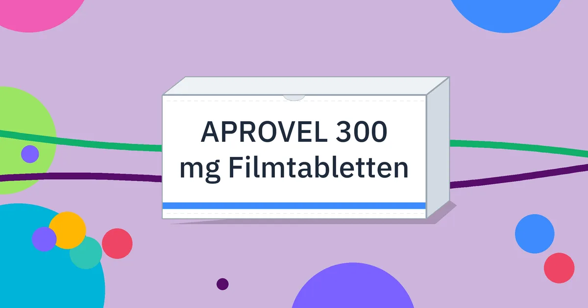 Symbolbild: Packung mit der Aufschrift APROVEL 300 mg Filmtabletten (PZN 02766284) – Verfügbarkeit und Bezug in Apotheken in Frankfurt am Main