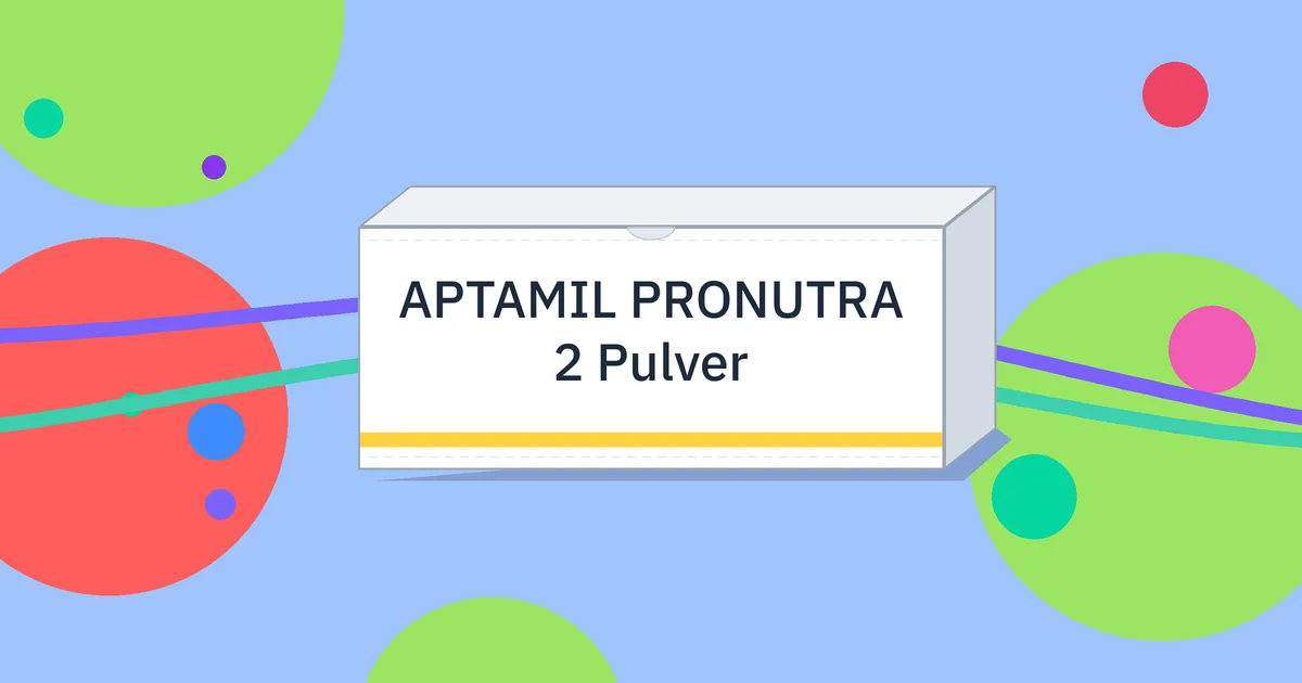 Symbolbild: Packung mit der Aufschrift APTAMIL PRONUTRA 2 Pulver (PZN 18354069) – Verfügbarkeit und Bezug in Apotheken in Frankfurt am Main