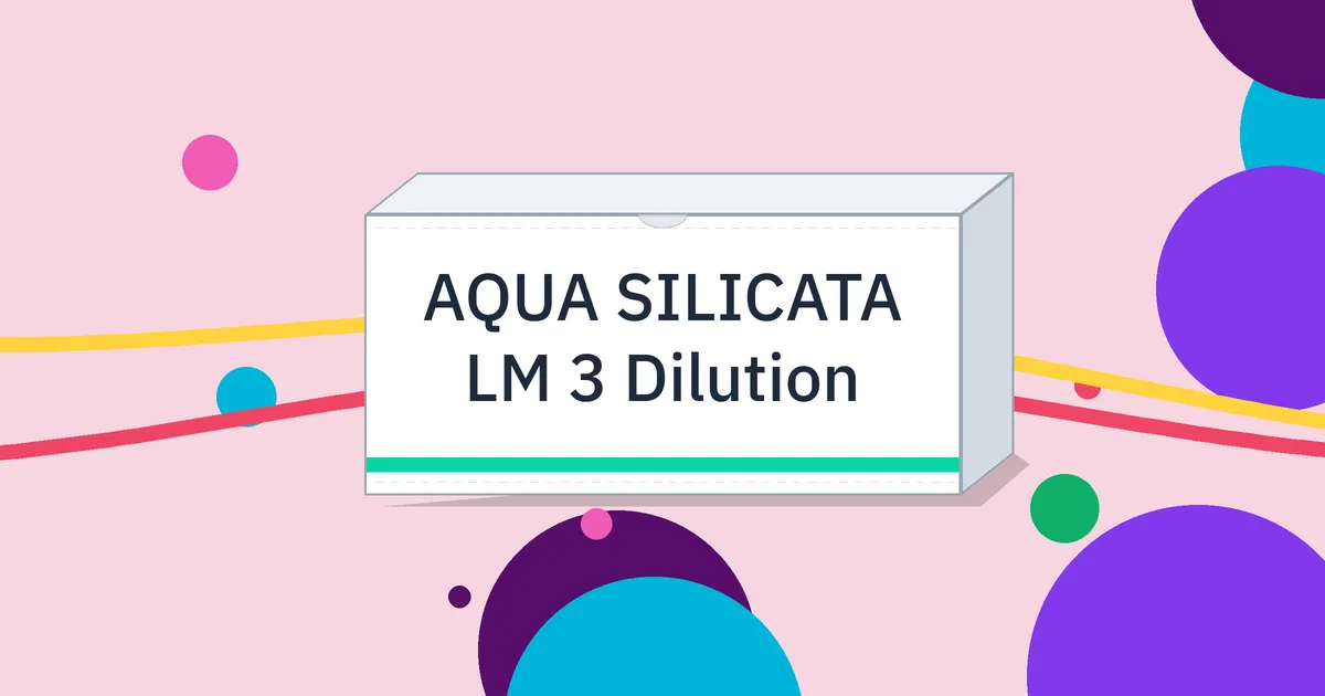 Symbolbild: Packung mit der Aufschrift AQUA SILICATA LM 3 Dilution (PZN 13382664) – Verfügbarkeit und Bezug in Apotheken in Frankfurt am Main