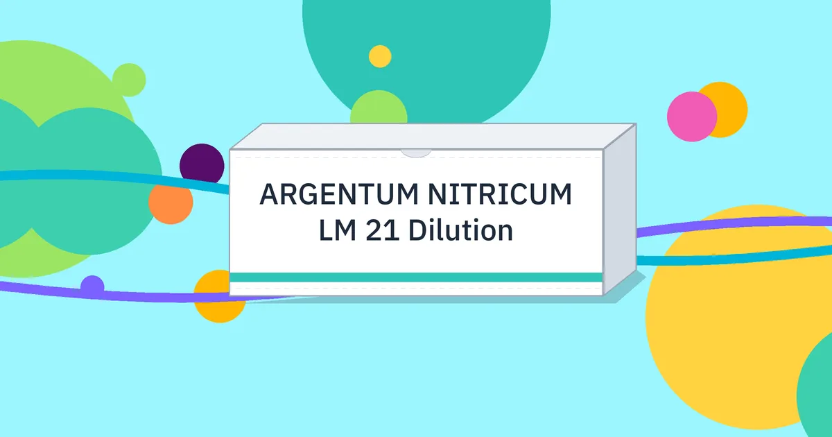 Symbolbild: Packung mit der Aufschrift ARGENTUM NITRICUM LM 21 Dilution (PZN 12768775) – Verfügbarkeit und Bezug in Apotheken in Frankfurt am Main