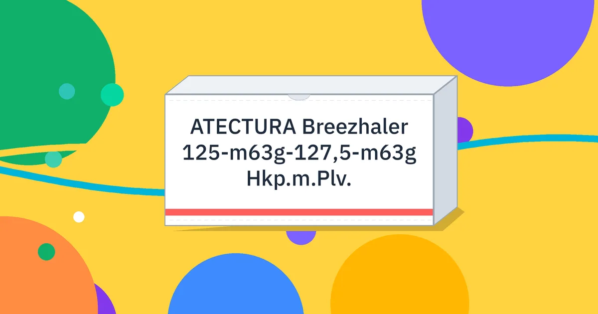 Symbolbild: Packung mit der Aufschrift ATECTURA Breezhaler 125-m63g-127,5-m63g Hkp.m.Plv. (PZN 18139307) – Verfügbarkeit und Bezug in Apotheken in Frankfurt am Main