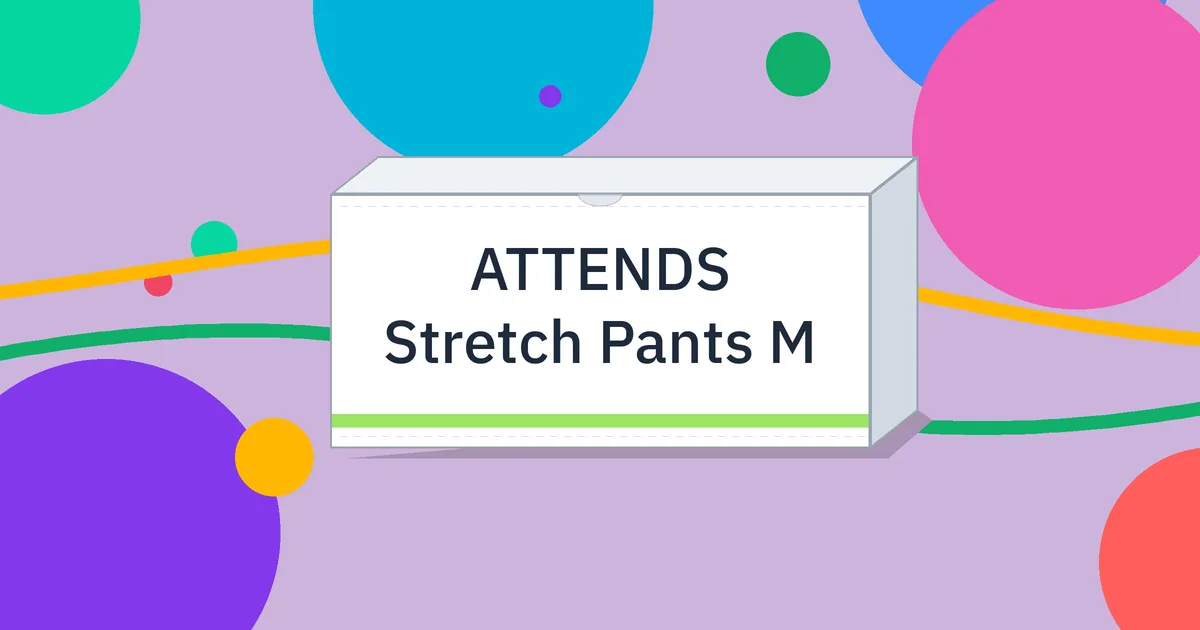 Symbolbild: Packung mit der Aufschrift ATTENDS Stretch Pants M (PZN 18842136) – Verfügbarkeit und Bezug in Apotheken in Frankfurt am Main