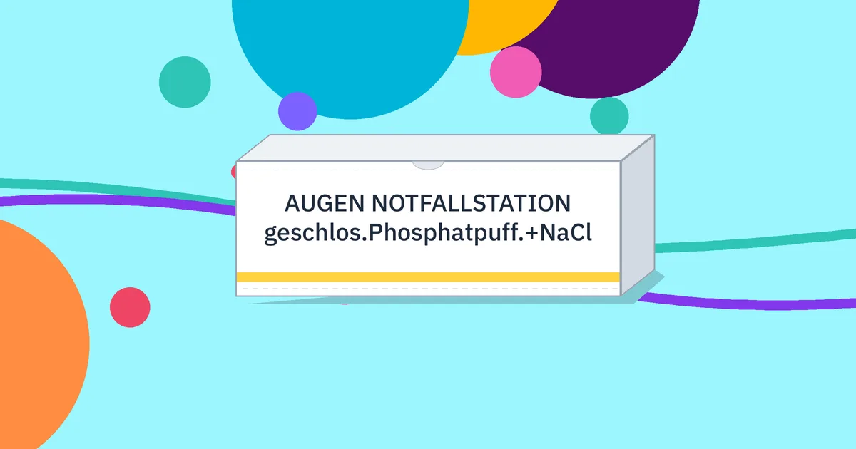 Symbolbild: Packung mit der Aufschrift AUGEN NOTFALLSTATION geschlos.Phosphatpuff.+NaCl (PZN 00622865) – Verfügbarkeit und Bezug in Apotheken in Frankfurt am Main
