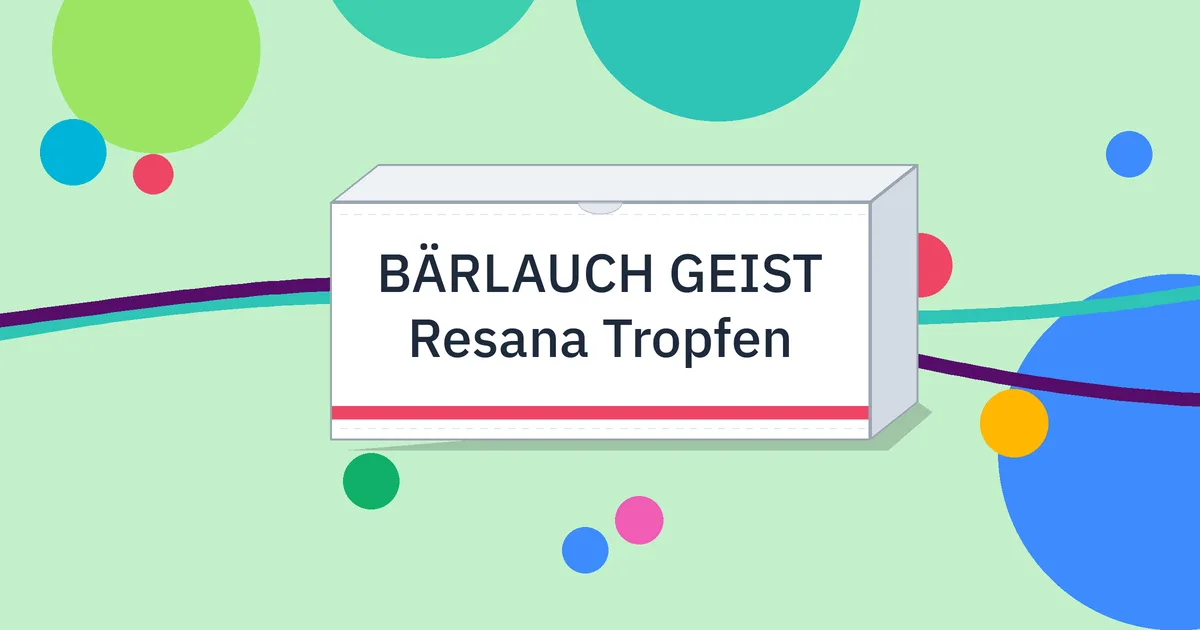 Symbolbild: Packung mit der Aufschrift BÄRLAUCH GEIST Resana Tropfen (PZN 02483681) – Verfügbarkeit und Bezug in Apotheken in Frankfurt am Main