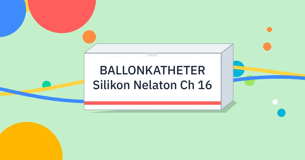 Symbolbild: Packung mit der Aufschrift BALLONKATHETER Silikon Nelaton Ch 16 (PZN 03227572) – Verfügbarkeit und Bezug in Apotheken in Frankfurt am Main