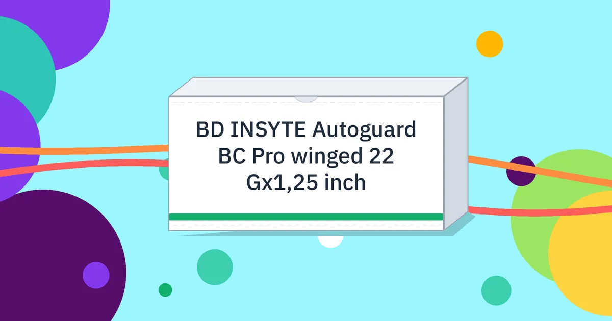 Symbolbild: Packung mit der Aufschrift BD INSYTE Autoguard BC Pro winged 22 Gx1,25 inch (PZN 17517888) – Verfügbarkeit und Bezug in Apotheken in Frankfurt am Main