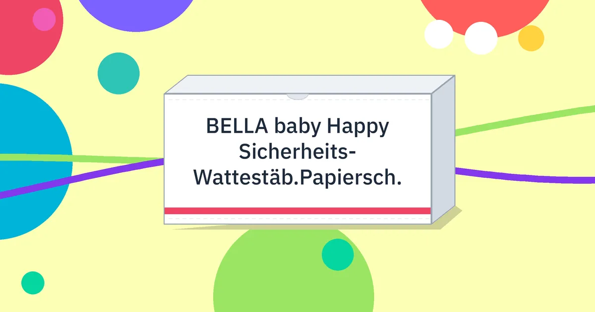 Symbolbild: Packung mit der Aufschrift BELLA baby Happy Sicherheits-Wattestäb.Papiersch. (PZN 17368589) – Verfügbarkeit und Bezug in Apotheken in Frankfurt am Main