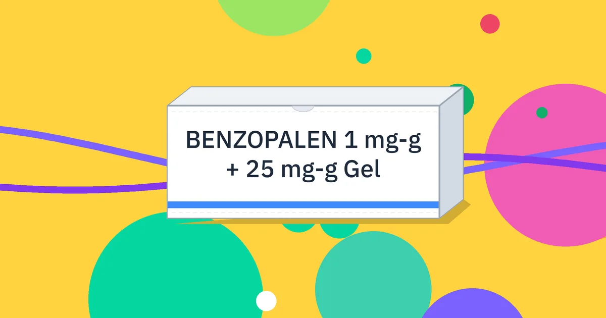 Symbolbild: Packung mit der Aufschrift BENZOPALEN 1 mg-g + 25 mg-g Gel (PZN 20949901) – Verfügbarkeit und Bezug in Apotheken in Frankfurt am Main