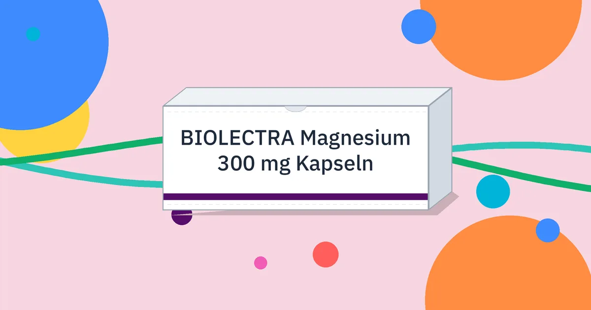 Symbolbild: Packung mit der Aufschrift BIOLECTRA Magnesium 300 mg Kapseln (PZN 05561507) – Verfügbarkeit und Bezug in Apotheken in Frankfurt am Main