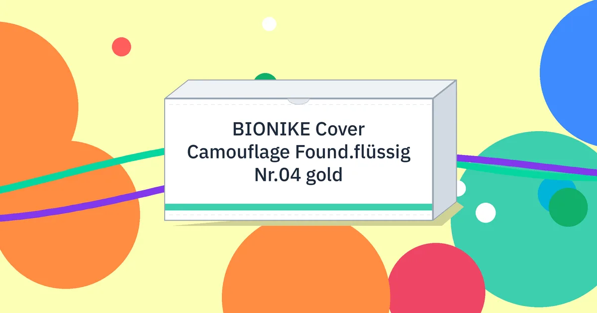 Symbolbild: Packung mit der Aufschrift BIONIKE Cover Camouflage Found.flüssig Nr.04 gold (PZN 12606179) – Verfügbarkeit und Bezug in Apotheken in Frankfurt am Main