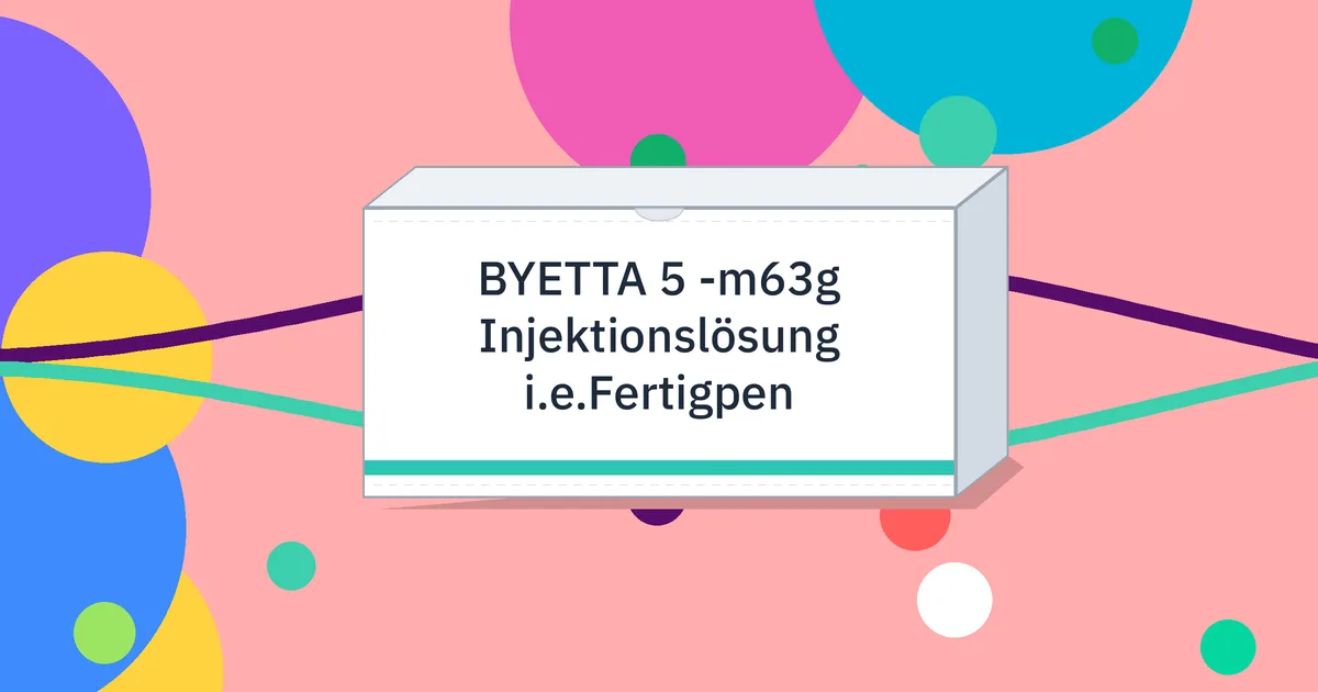Symbolbild: Packung mit der Aufschrift BYETTA 5 -m63g Injektionslösung i.e.Fertigpen (PZN 16597158) – Verfügbarkeit und Bezug in Apotheken in Frankfurt am Main