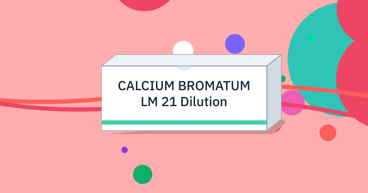 Symbolbild: Packung mit der Aufschrift CALCIUM BROMATUM LM 21 Dilution (PZN 13407967) – Verfügbarkeit und Bezug in Apotheken in Frankfurt am Main