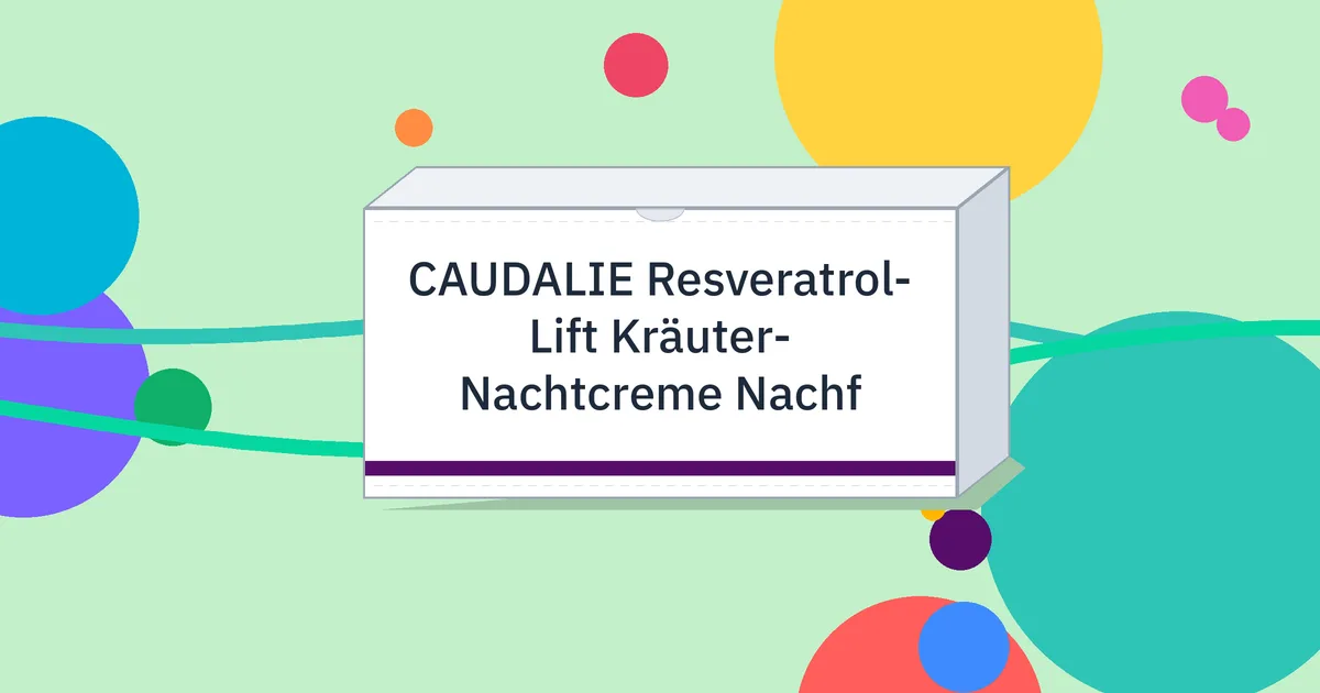 Symbolbild: Packung mit der Aufschrift CAUDALIE Resveratrol-Lift Kräuter-Nachtcreme Nachf (PZN 18795000) – Verfügbarkeit und Bezug in Apotheken in Frankfurt am Main