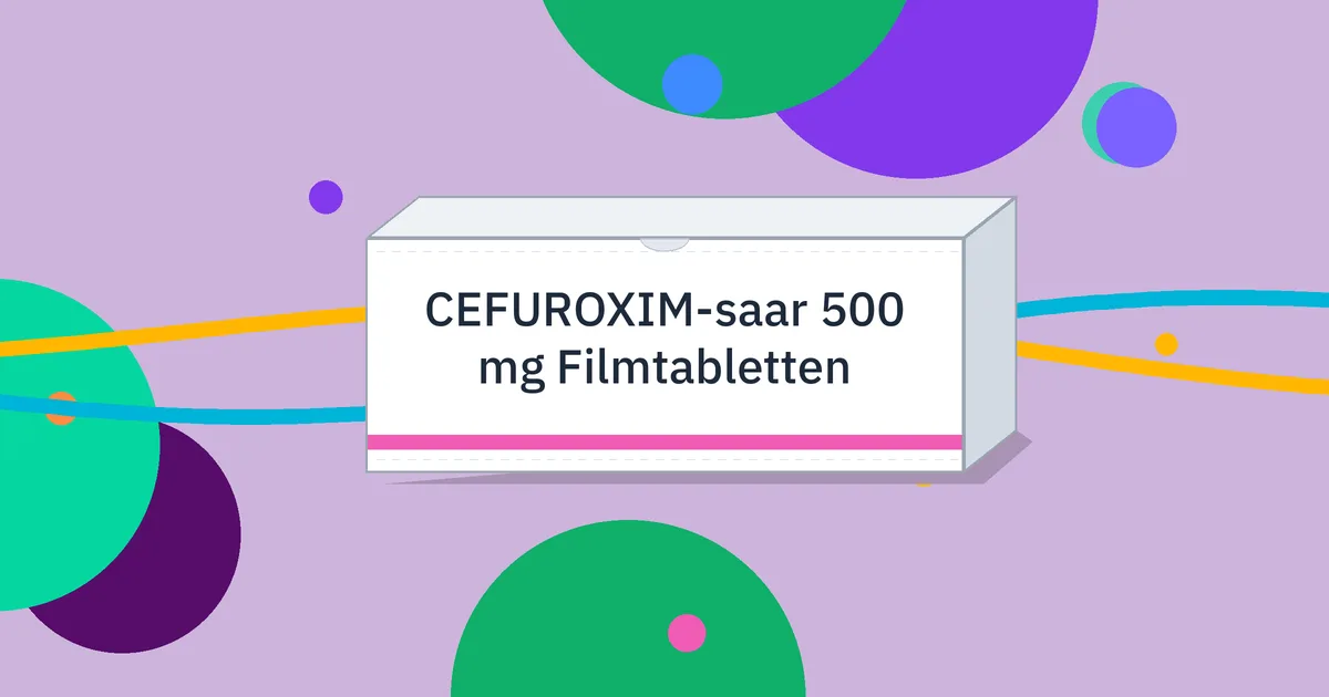 Symbolbild: Packung mit der Aufschrift CEFUROXIM-saar 500 mg Filmtabletten (PZN 09321467) – Verfügbarkeit und Bezug in Apotheken in Frankfurt am Main