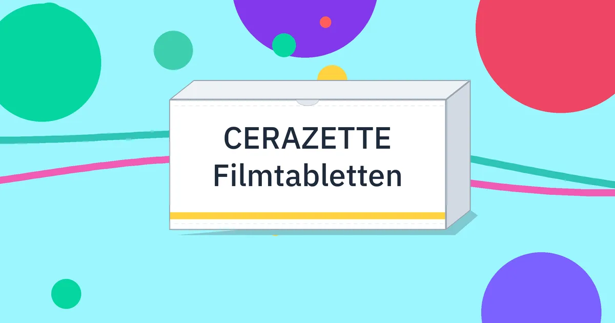 Symbolbild: Packung mit der Aufschrift CERAZETTE Filmtabletten (PZN 04927544) – Verfügbarkeit und Bezug in Apotheken in Frankfurt am Main