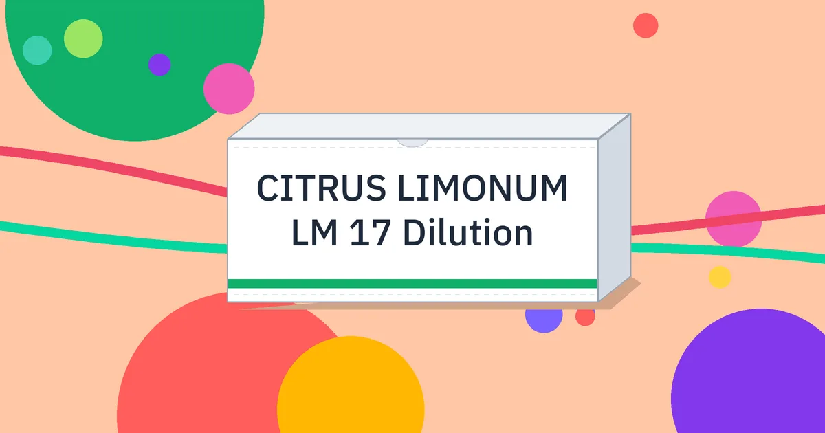 Symbolbild: Packung mit der Aufschrift CITRUS LIMONUM LM 17 Dilution (PZN 13446950) – Verfügbarkeit und Bezug in Apotheken in Frankfurt am Main
