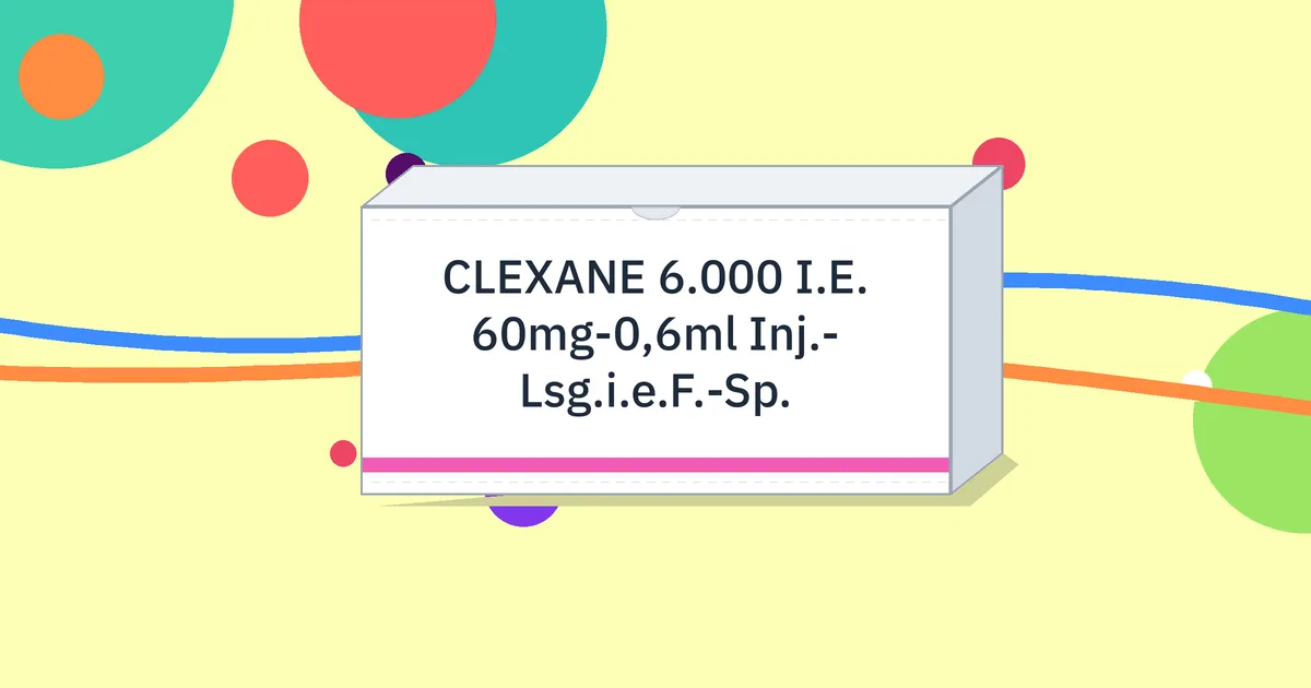Symbolbild: Packung mit der Aufschrift CLEXANE 6.000 I.E. 60mg-0,6ml Inj.-Lsg.i.e.F.-Sp. (PZN 16398401) – Verfügbarkeit und Bezug in Apotheken in Frankfurt am Main