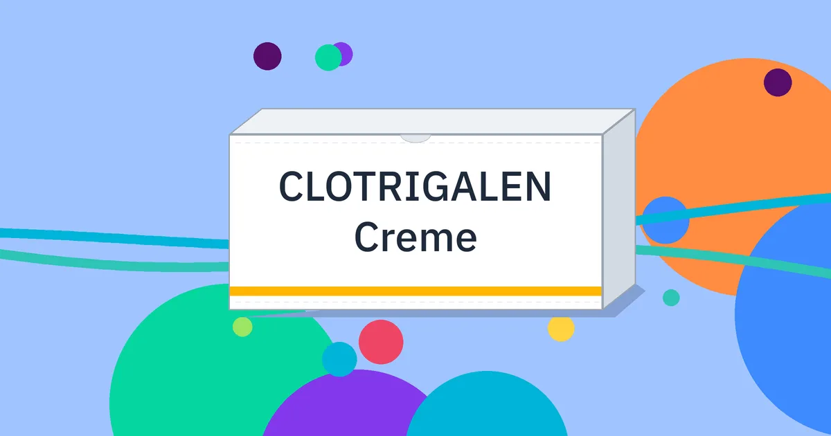 Symbolbild: Packung mit der Aufschrift CLOTRIGALEN Creme (PZN 07424909) – Verfügbarkeit und Bezug in Apotheken in Frankfurt am Main
