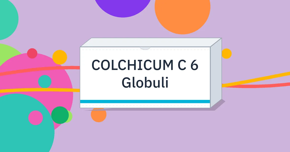 Symbolbild: Packung mit der Aufschrift COLCHICUM C 6 Globuli (PZN 07165342) – Verfügbarkeit und Bezug in Apotheken in Frankfurt am Main
