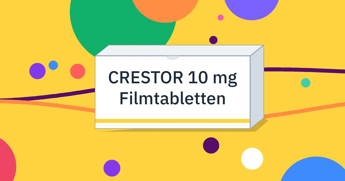 Symbolbild: Packung mit der Aufschrift CRESTOR 10 mg Filmtabletten (PZN 16085168) – Verfügbarkeit und Bezug in Apotheken in Frankfurt am Main