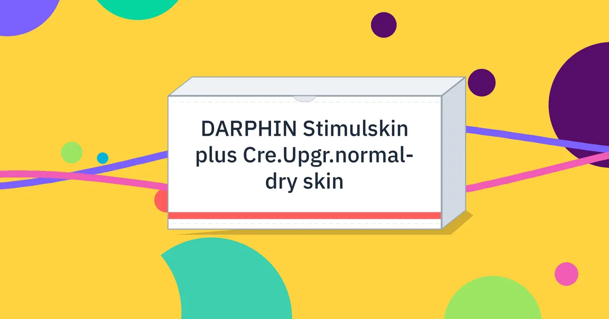 Symbolbild: Packung mit der Aufschrift DARPHIN Stimulskin plus Cre.Upgr.normal-dry skin (PZN 16799620) – Verfügbarkeit und Bezug in Apotheken in Frankfurt am Main