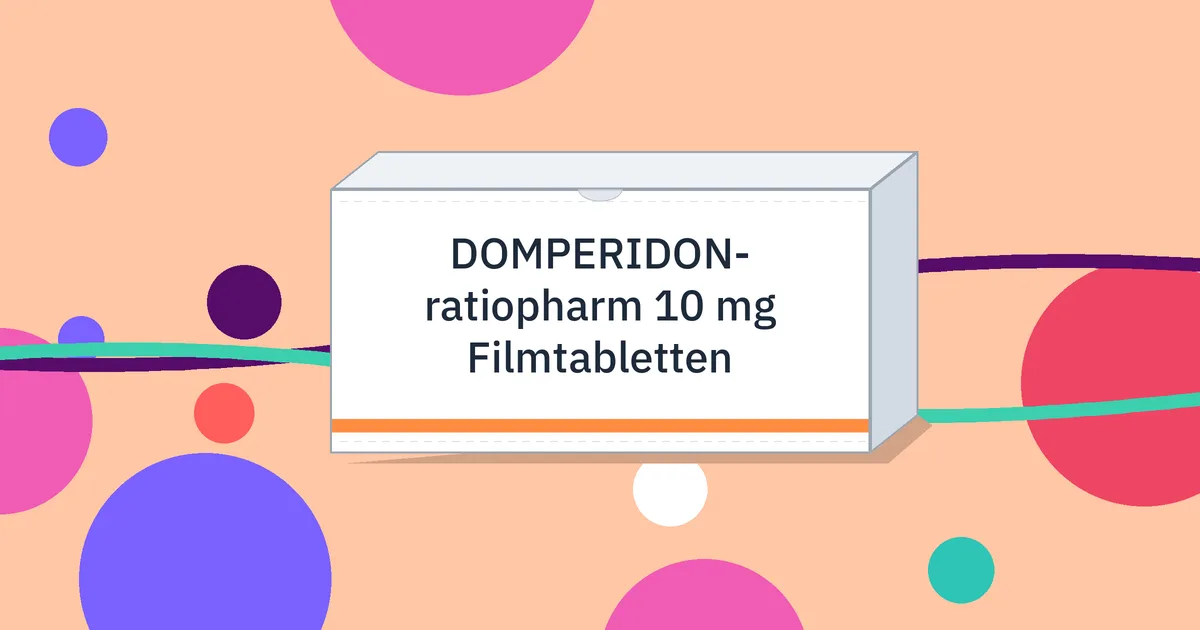 Symbolbild: Packung mit der Aufschrift DOMPERIDON-ratiopharm 10 mg Filmtabletten (PZN 03099074) – Verfügbarkeit und Bezug in Apotheken in Frankfurt am Main