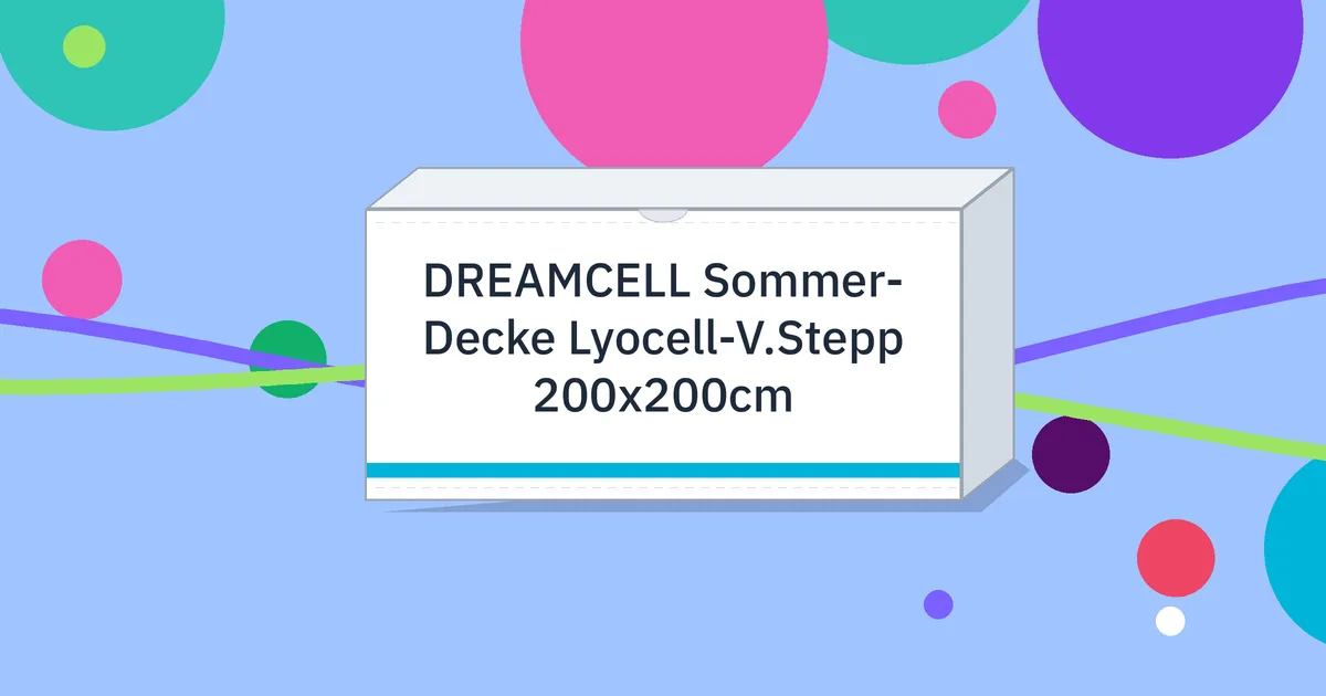 Symbolbild: Packung mit der Aufschrift DREAMCELL Sommer-Decke Lyocell-V.Stepp 200x200cm (PZN 18336410) – Verfügbarkeit und Bezug in Apotheken in Frankfurt am Main