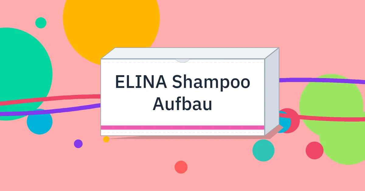 Symbolbild: Packung mit der Aufschrift ELINA Shampoo Aufbau (PZN 10779266) – Verfügbarkeit und Bezug in Apotheken in Frankfurt am Main