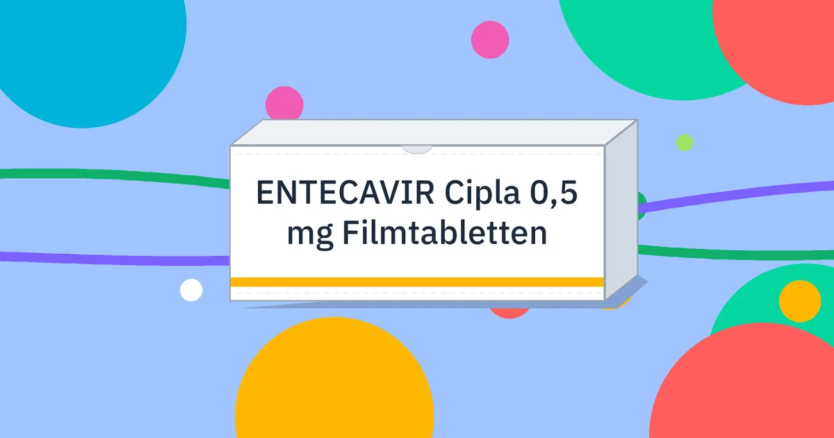 Symbolbild: Packung mit der Aufschrift ENTECAVIR Cipla 0,5 mg Filmtabletten (PZN 11715185) – Verfügbarkeit und Bezug in Apotheken in Frankfurt am Main
