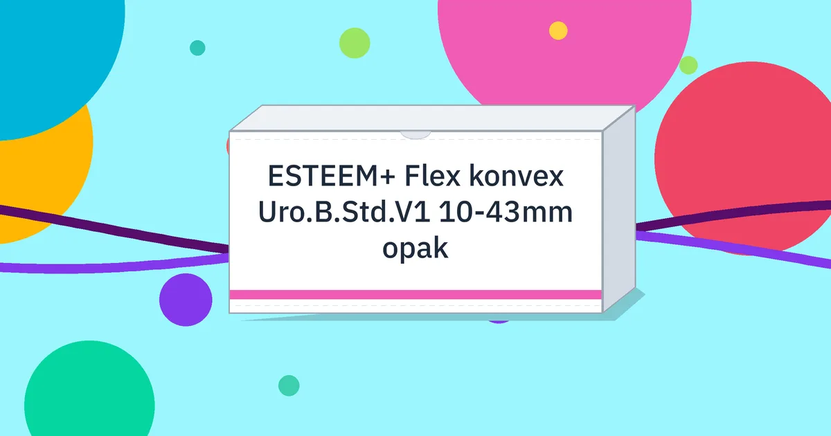 Symbolbild: Packung mit der Aufschrift ESTEEM+ Flex konvex Uro.B.Std.V1 10-43mm opak (PZN 11854461) – Verfügbarkeit und Bezug in Apotheken in Frankfurt am Main