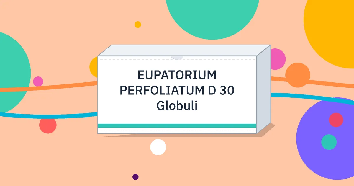 Symbolbild: Packung mit der Aufschrift EUPATORIUM PERFOLIATUM D 30 Globuli (PZN 15305231) – Verfügbarkeit und Bezug in Apotheken in Frankfurt am Main