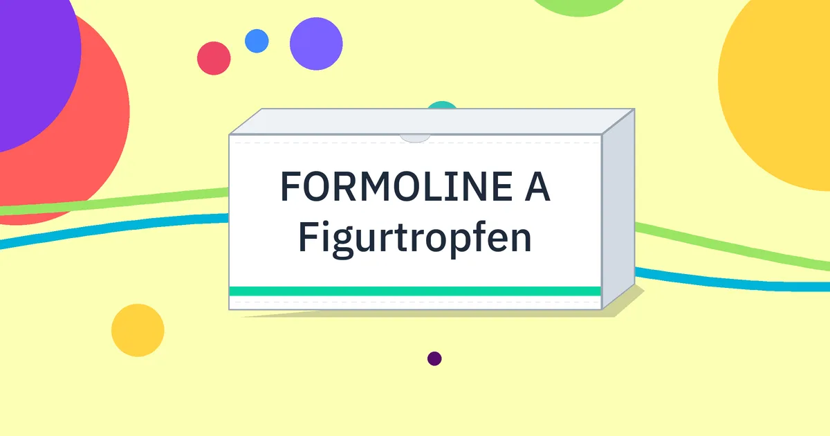 Symbolbild: Packung mit der Aufschrift FORMOLINE A Figurtropfen (PZN 03577415) – Verfügbarkeit und Bezug in Apotheken in Frankfurt am Main