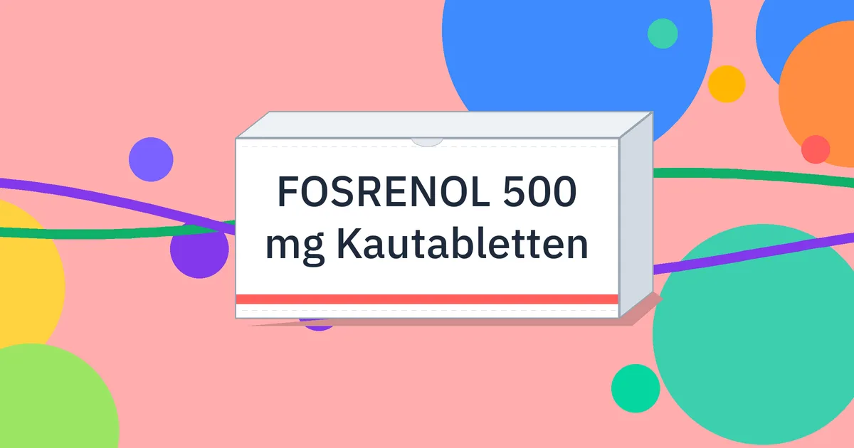 Symbolbild: Packung mit der Aufschrift FOSRENOL 500 mg Kautabletten (PZN 17262135) – Verfügbarkeit und Bezug in Apotheken in Frankfurt am Main
