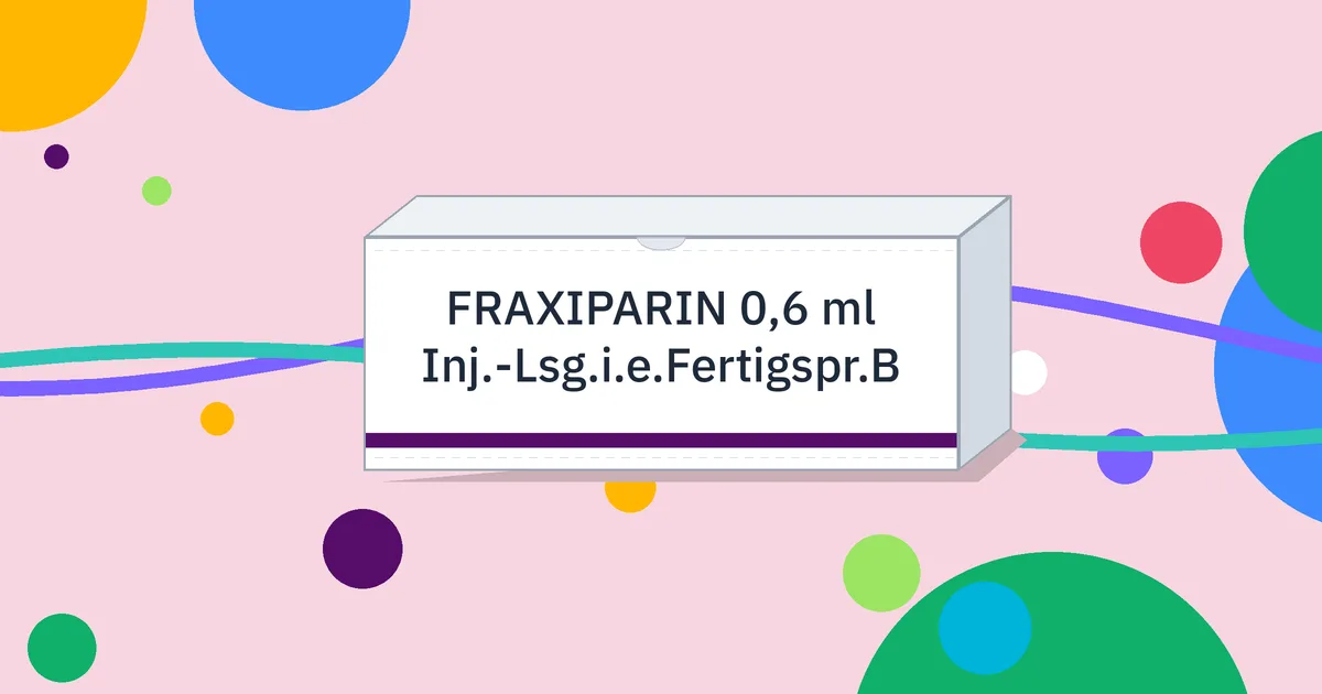 Symbolbild: Packung mit der Aufschrift FRAXIPARIN 0,6 ml Inj.-Lsg.i.e.Fertigspr.B (PZN 02192989) – Verfügbarkeit und Bezug in Apotheken in Frankfurt am Main