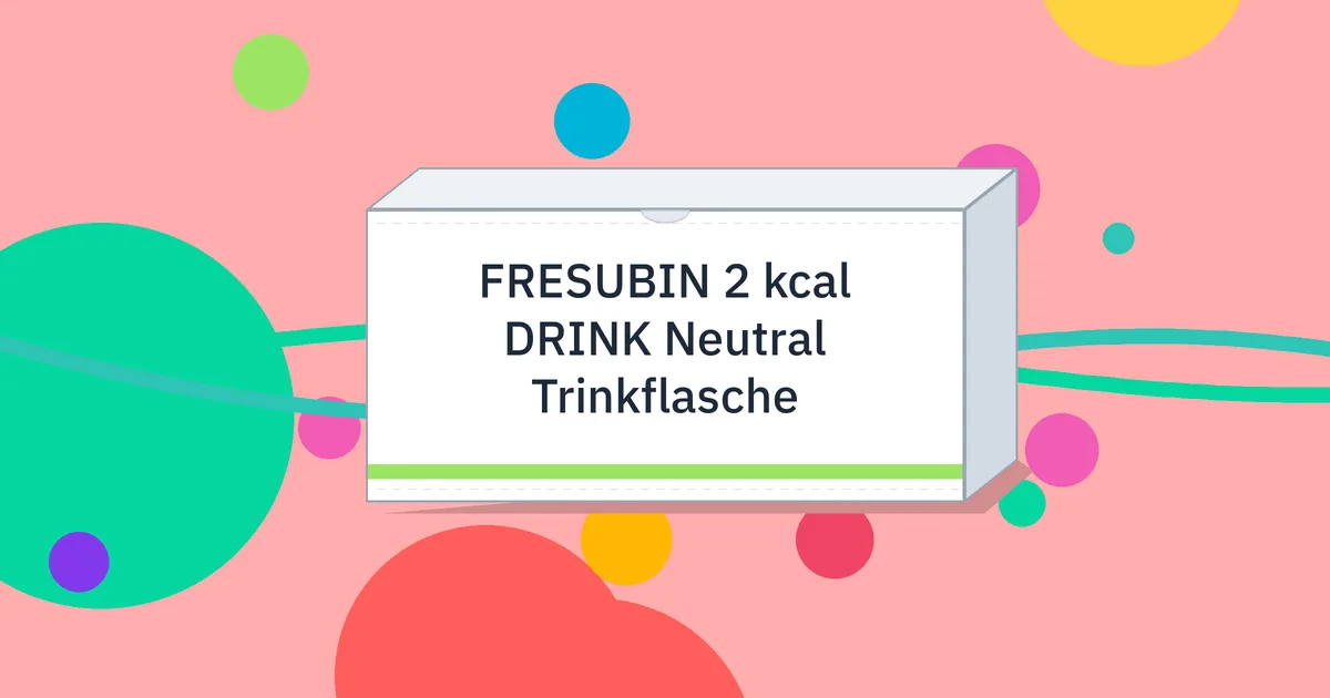 Symbolbild: Packung mit der Aufschrift FRESUBIN 2 kcal DRINK Neutral Trinkflasche (PZN 19787994) – Verfügbarkeit und Bezug in Apotheken in Frankfurt am Main
