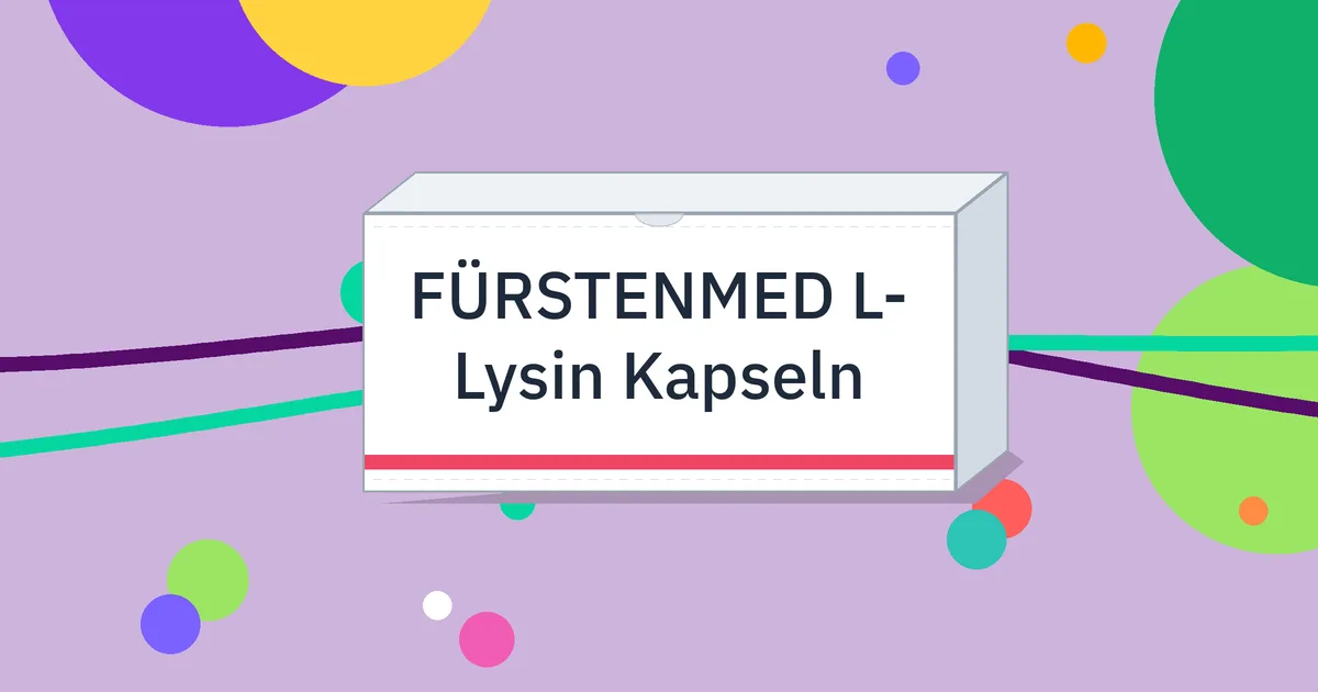 Symbolbild: Packung mit der Aufschrift FÜRSTENMED L-Lysin Kapseln (PZN 16044726) – Verfügbarkeit und Bezug in Apotheken in Frankfurt am Main