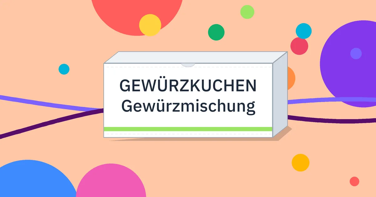 Symbolbild: Packung mit der Aufschrift GEWÜRZKUCHEN Gewürzmischung (PZN 01828362) – Verfügbarkeit und Bezug in Apotheken in Frankfurt am Main