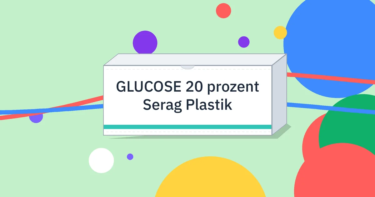 Symbolbild: Packung mit der Aufschrift GLUCOSE 20 prozent Serag Plastik (PZN 04585492) – Verfügbarkeit und Bezug in Apotheken in Frankfurt am Main