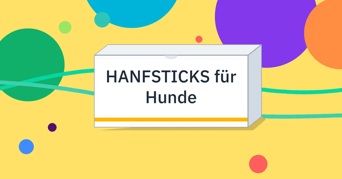 Symbolbild: Packung mit der Aufschrift HANFSTICKS für Hunde (PZN 15813631) – Verfügbarkeit und Bezug in Apotheken in Frankfurt am Main