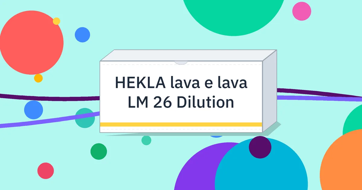 Symbolbild: Packung mit der Aufschrift HEKLA lava e lava LM 26 Dilution (PZN 12800639) – Verfügbarkeit und Bezug in Apotheken in Frankfurt am Main