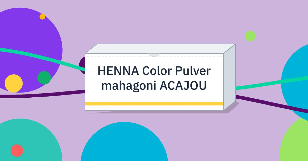 Symbolbild: Packung mit der Aufschrift HENNA Color Pulver mahagoni ACAJOU (PZN 09940791) – Verfügbarkeit und Bezug in Apotheken in Frankfurt am Main