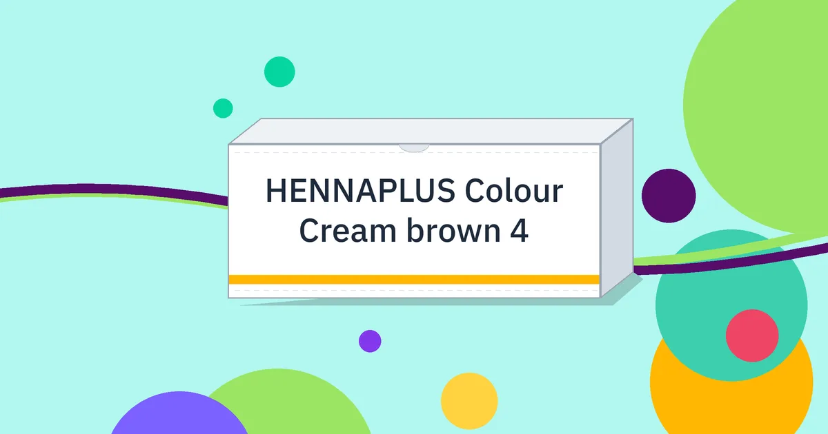 Symbolbild: Packung mit der Aufschrift HENNAPLUS Colour Cream brown 4 (PZN 00099234) – Verfügbarkeit und Bezug in Apotheken in Frankfurt am Main
